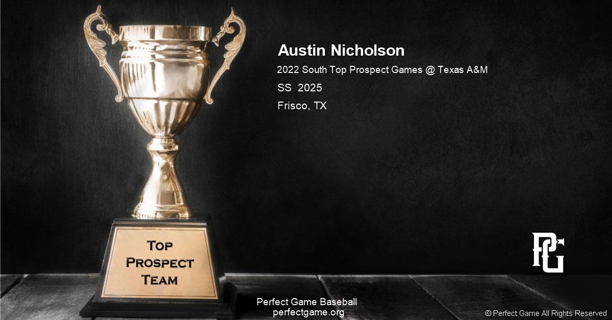 Austin Nicholson - Top Prospect Teams | Perfect Game Baseball