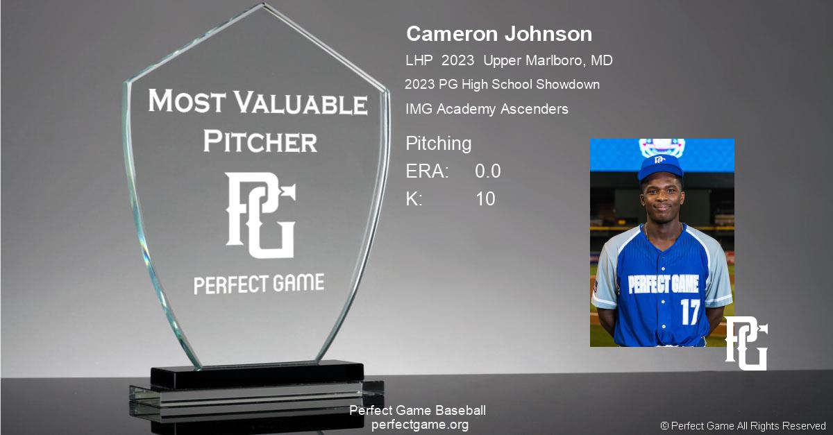 Cameron Johnson - Most Valuable Pitcher | Perfect Game Baseball